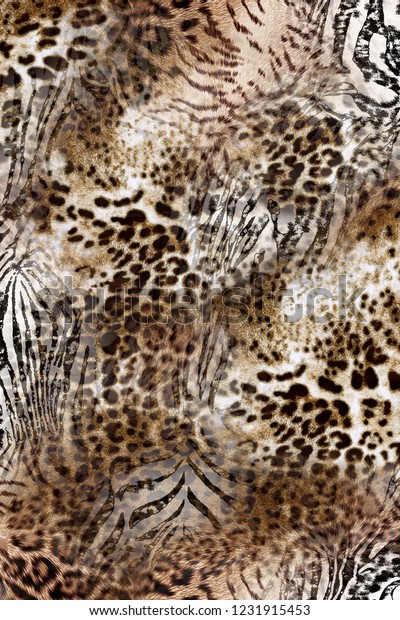 Animal Skin Patchwork Design Stock Illustration 1231915453 | Shutterstock