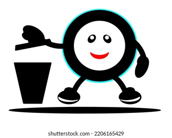 Animation Throwing Trash Trash Throw Trash Stock Illustration ...