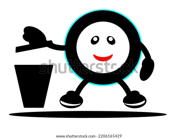 Animation Throwing Trash Trash Throw Trash Stock Illustration ...