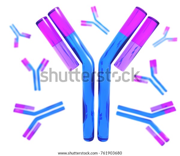 Antibodies 3d Rendering Stock Illustration 761903680