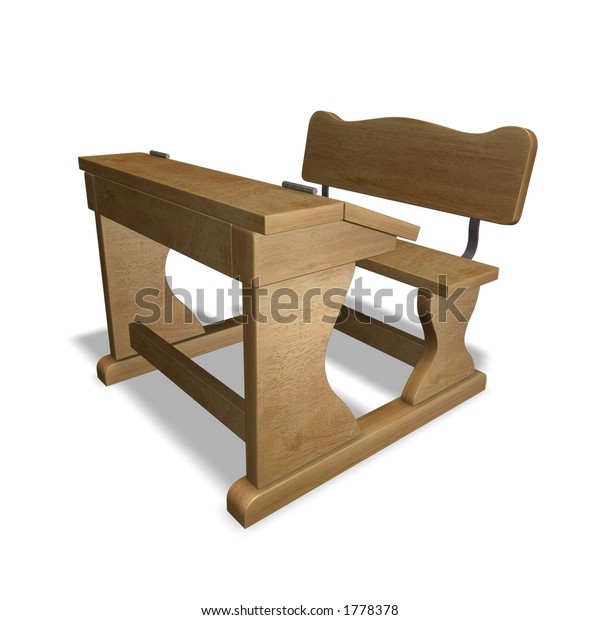 Antique School Bench Stock Illustration 1778378 | Shutterstock