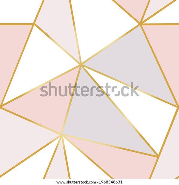 Apex Triangles Seamless Pattern Pink Gold Stock Illustration 1968348631 ...