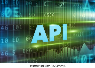 Api Concept Green Background Blue Text Stock Illustration 221195941 ...