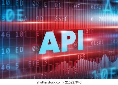 Api Concept Red Background Blue Text Stock Illustration 215227948 ...
