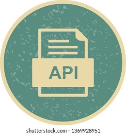 Api file format icon Images, Stock Photos & Vectors | Shutterstock