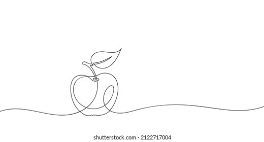 1,345 Continuous Line Apple Images, Stock Photos & Vectors | Shutterstock