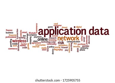 Application Data Word Cloud Concept On Stock Illustration 1725905755 ...