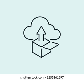Application Deployment Icon Line Isolated On Stock Vector (Royalty Free ...
