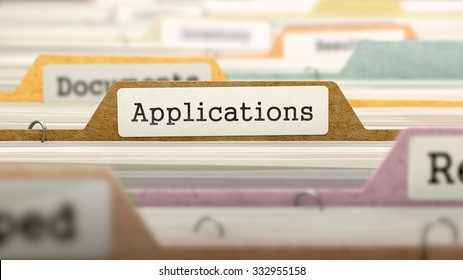 Applications Folder Register Name Directory Colored Stock Illustration ...