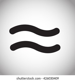 Approximately Equal Symbol Sign Icon Gray Stock Illustration 426030409