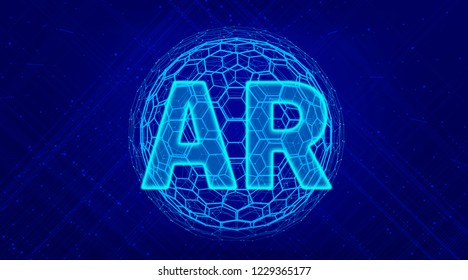Ar Blue Sci Fi Concept Map Stock Illustration 1229365177 | Shutterstock