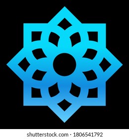 Arabic Pattern Modern Gradient Color Stock Illustration 1806541792 ...