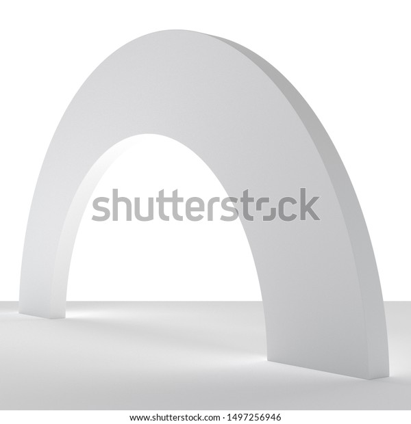 Arc Element Isolated On White Background Stock Illustration 1497256946 ...