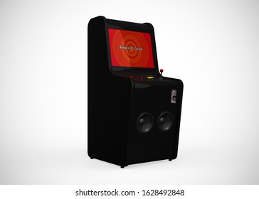 Arcade Machine Insert Coin Screen Retro Stock Illustration 1628492848 ...