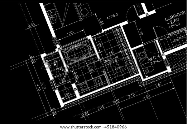 Architectural Background Architectural Plan Construction Drawing 스톡 ...