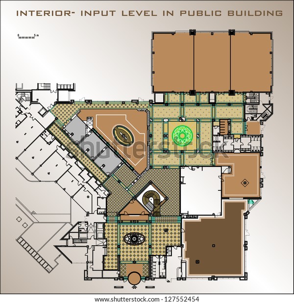 Architectural Project Background Floor Plan Construction Stock ...