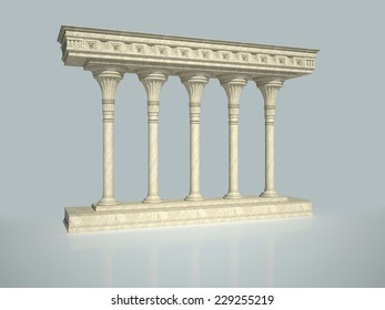 Antique Stone Arch Enfilade Isolated On Stock Illustration 1565609416 ...