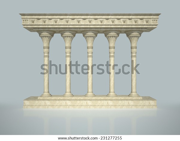 Architectural Structure Classical Style Stock Illustration 231277255 ...