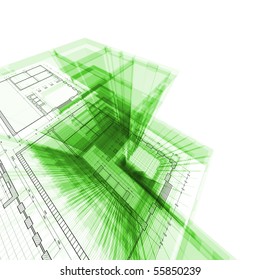 Architecture Engineering High Resolution 3d Render Stock Illustration ...