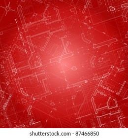 Architecture House Plan Background Bitmap Copy Stock Illustration ...