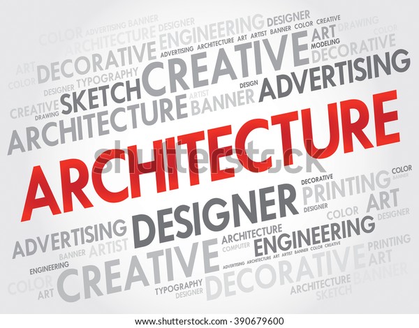 Architecture Word Cloud Concept Stock Illustration 390679600 | Shutterstock