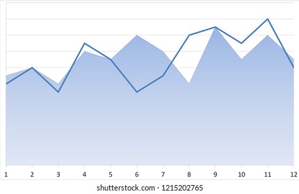 Area Line Graph Stock Illustration 1215202765 | Shutterstock
