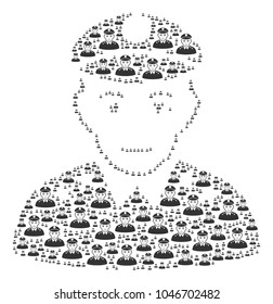 Army General Composition Created Group Army Stock Illustration ...