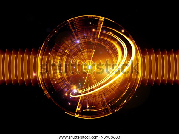 Arrangement Radial Circular Geometric Forms Dynamic Stock Illustration ...