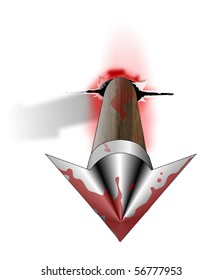 896 Arrow through target Stock Illustrations, Images & Vectors ...