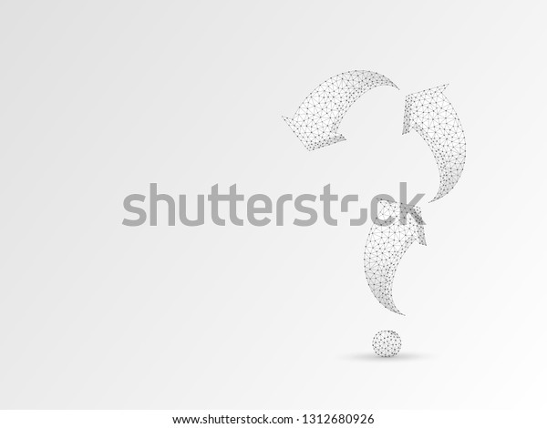 Arrow Form Question Mark Three Arrow Stock Illustration 1312680926 ...