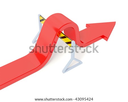Arrow Go Through Gap Stock Illustration 43095424 - Shutterstock