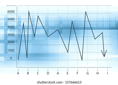 Arrow Graph Going Down Stock Illustration 157666601