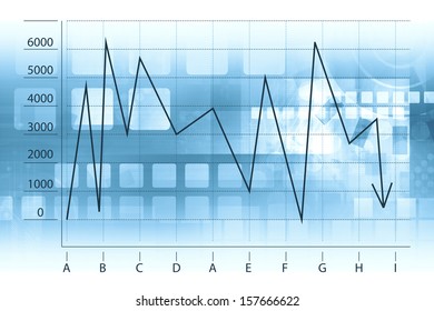 Arrow Graph Going Down Stock Illustration 157666601