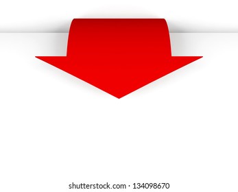 Big Red Vector Arrow Icon Stock Vector (Royalty Free) 151812788 ...