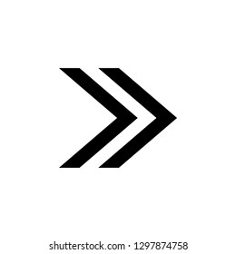 Arrow Right Navigation Icon Element Direction Stock Illustration ...