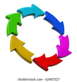 Arrow Wheel Stock Illustration 62407327