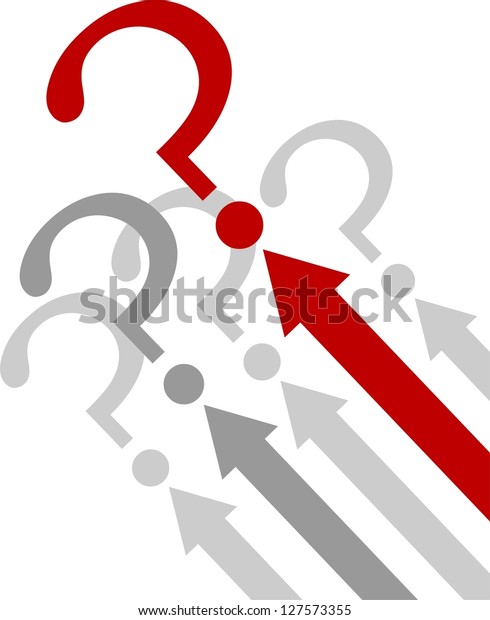 Arrows Question Marks Stock Illustration 127573355 | Shutterstock