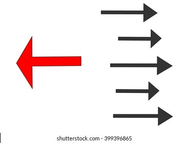 Double Arrow Icon Two Side Symbol Stock Vector (Royalty Free ...