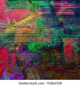 Art Abstract Rainbow Pattern Background Stock Illustration 91861928 ...