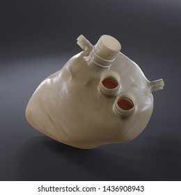 Artificial Soft Heart Prototype 3d Model Stock Illustration 1436908943 ...