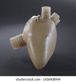Artificial Soft Heart Prototype 3d Model Stock Illustration 1436908949 ...