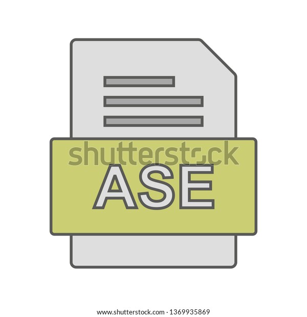 Ase File Document Icon Stock Illustration 1369935869 | Shutterstock