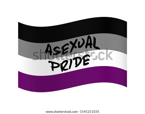 Asexual Pride Flag Background Ace Gender Stock Illustration 1541211035 ...