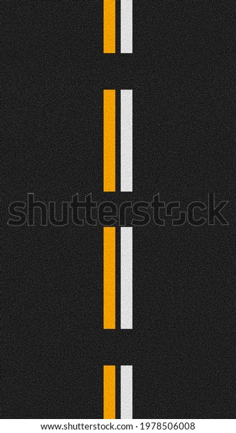Asphalt Road Flat Top View Highway Stock Illustration 1978506008 ...