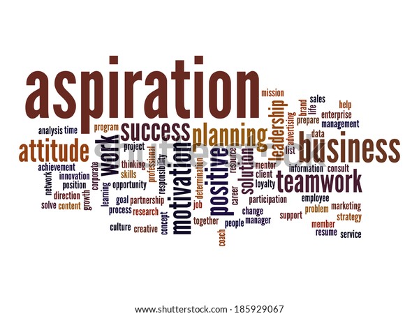 Aspiration Word Cloud Stock Illustration 185929067 | Shutterstock