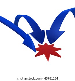 186 Three converging arrows Images, Stock Photos & Vectors | Shutterstock