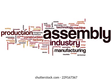 Assembly Word Cloud Concept Stock Illustration 229167367