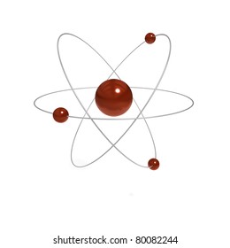 Ilustrasi Stok 3d Illustration Looks Atomic Profile Golden 41614942 ...