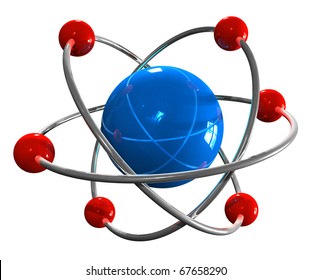 Atom Diagram Large Scale Illustration Stock Vector (Royalty Free) 314717522