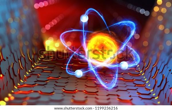 Atomic Reactor Experiments Hadron Collider Investigation Stock ...
